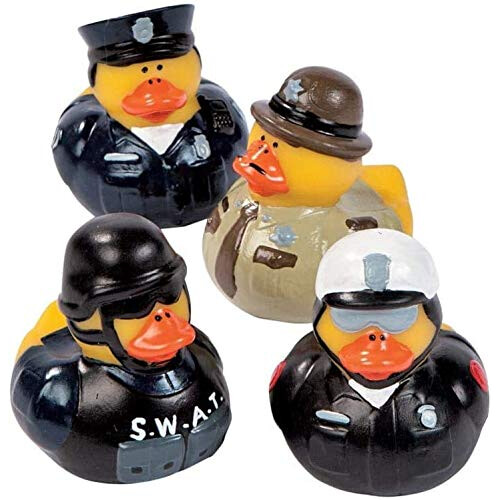 12 Police Rubber Ducks - Police Party Favors for Kids and Adults Police ...