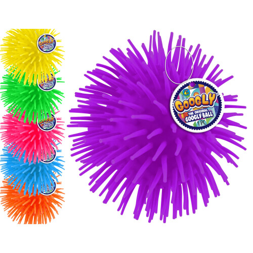 JA-RU Googly Puffer Ball Rubber Spike Ball 12 Units Assorted Soft ...