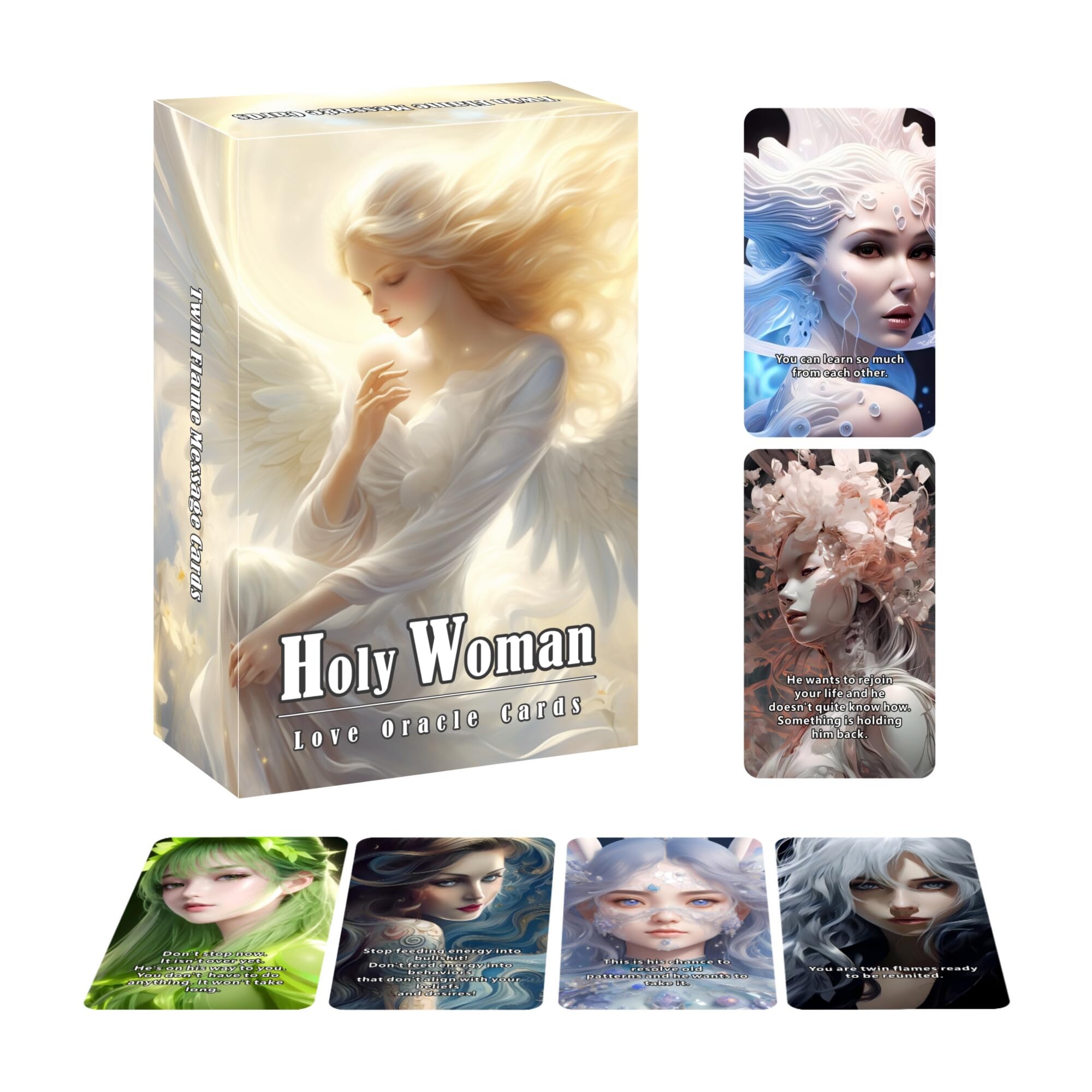Holy Woman Love Oracle Cards Twin Flame Message Oracle Cards revelant ...