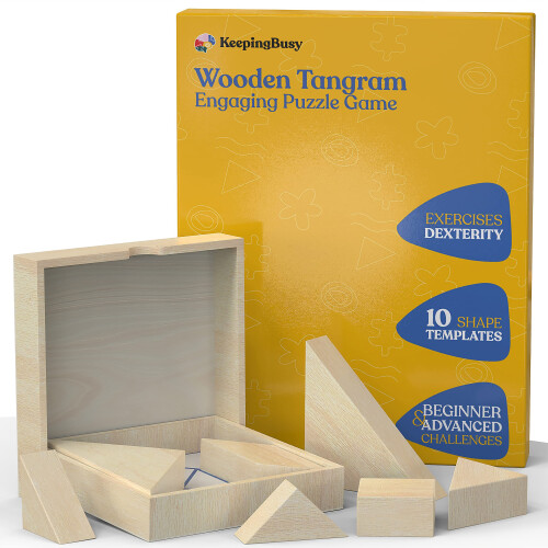 Keeping Busy Tangram Game with Templates | Dementia Activities for ...