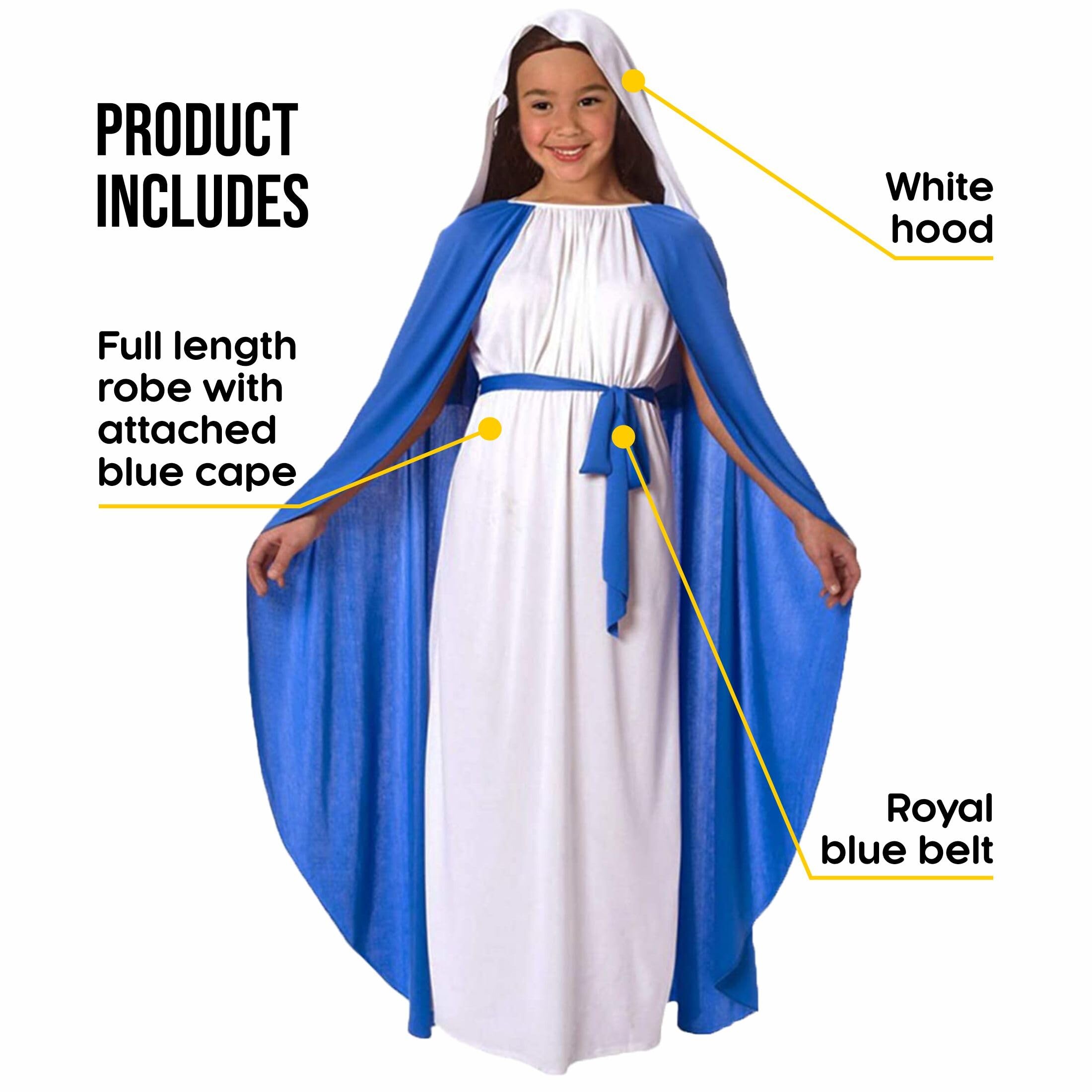 Morph Virgin Mary Costume for Kids Virgin Mary Costume for Girls Virgin ...