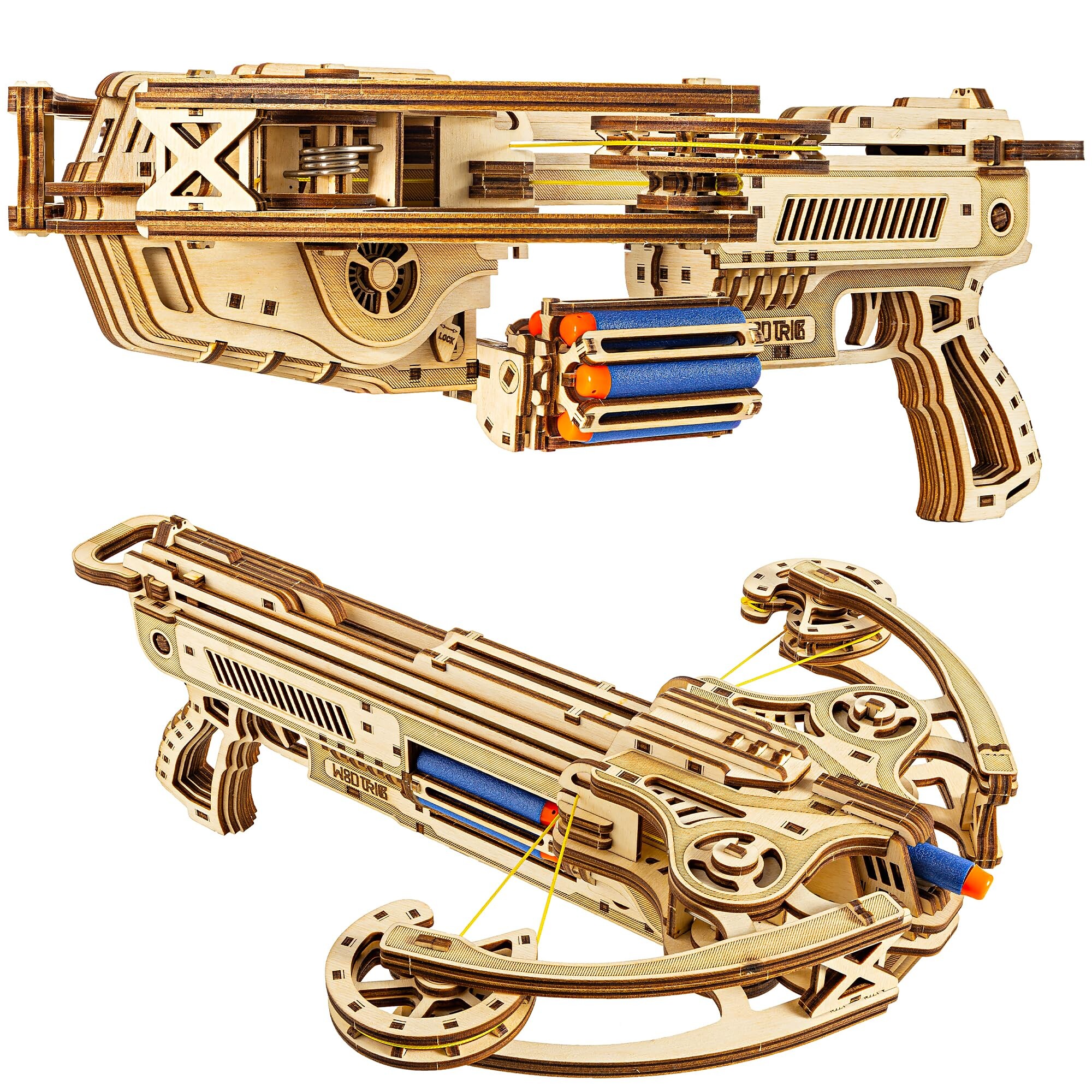 Wood Trick Bullet Boltcaster Crossbow 3D Wooden Puzzles for Adults and ...