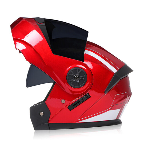 (XL, 20) BLD 161 Full Face Helmet Motorcycle Helmet Flip Up Helmet with ...