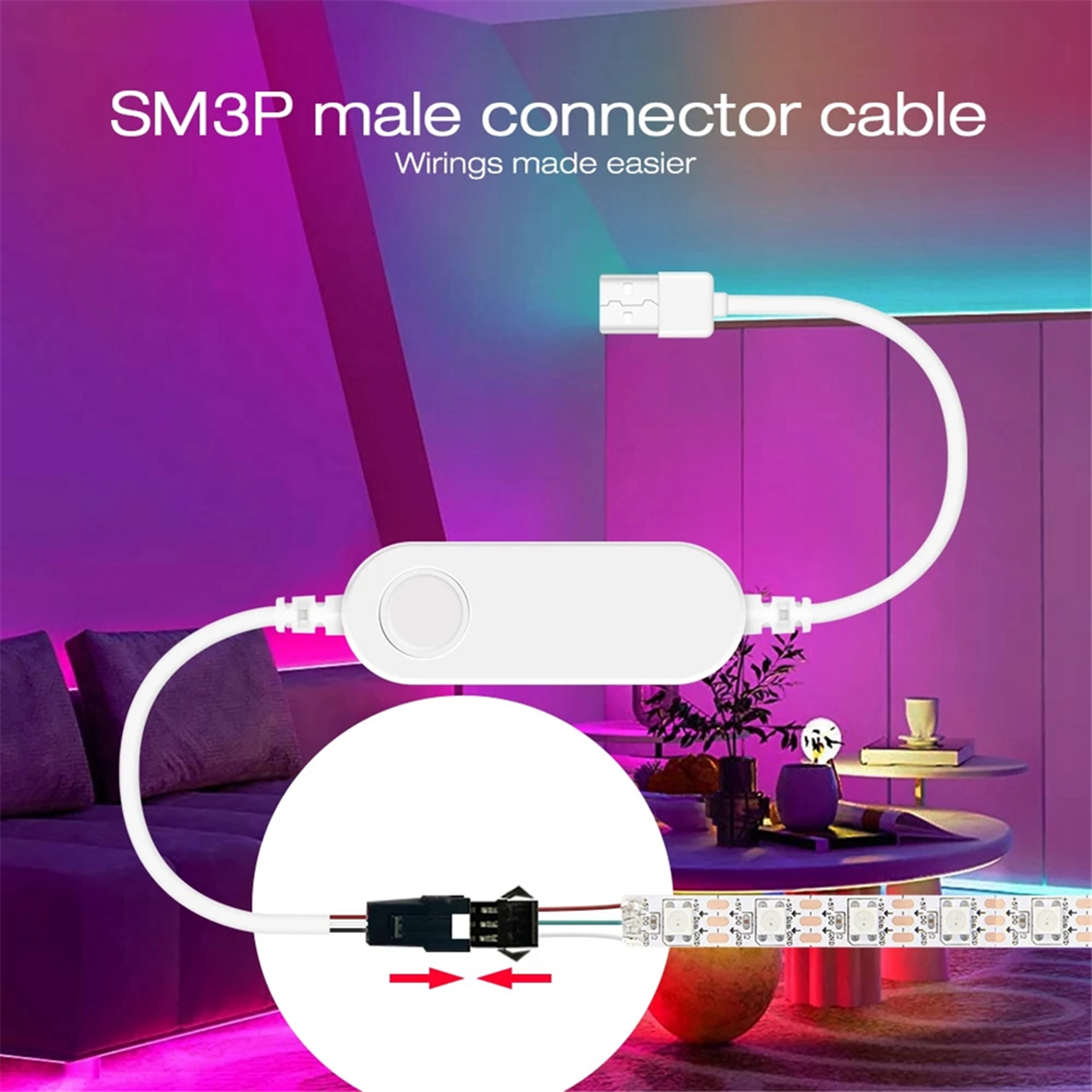 WLED ESP32 Mini LED Strip Controller RGB IC Digital on OnBuy