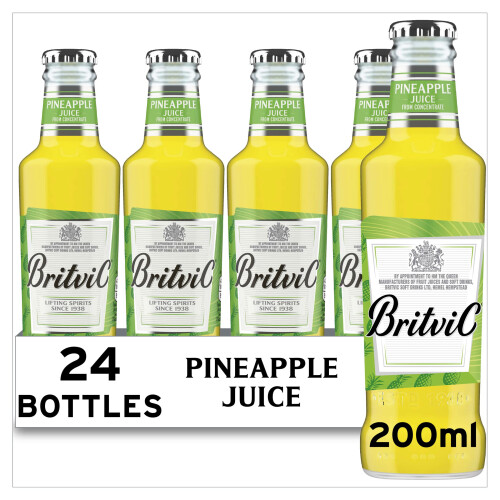 Britvic Pineapple Juice - Expertly Blended Drink - Pack of 24 x 200ml ...