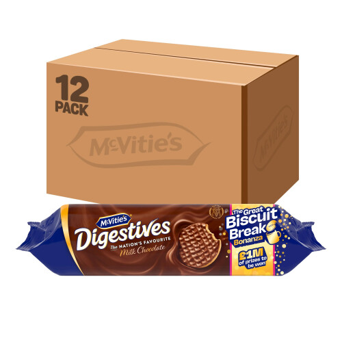 McVitie's Milk Chocolate Digestive Biscuits (12 x 400g) on OnBuy