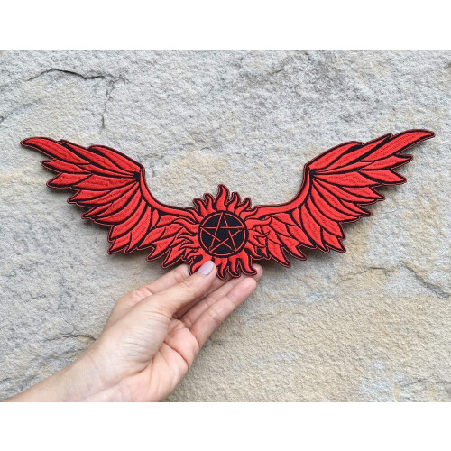 Angel Wings Embroidered Patches Iron on Sew for Backpacks Jackets Vests ...