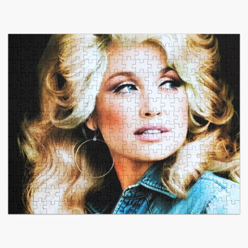 (young dolly parton colour 2020=142) Jigsaw Puzzle Wooden 300-Piece for ...