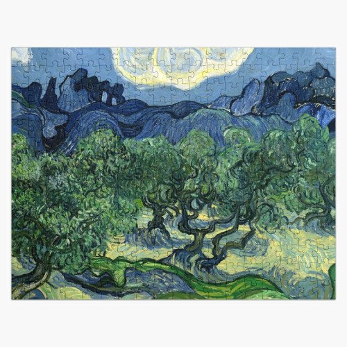 (Van Gogh Olive Trees With The Alpilles=6927) Jigsaw Puzzle Wooden 300 ...