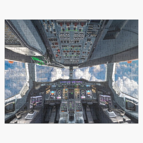 (Airbus A380 Cockpit=6996) Jigsaw Puzzle Wooden 300-Piece for Adults ...
