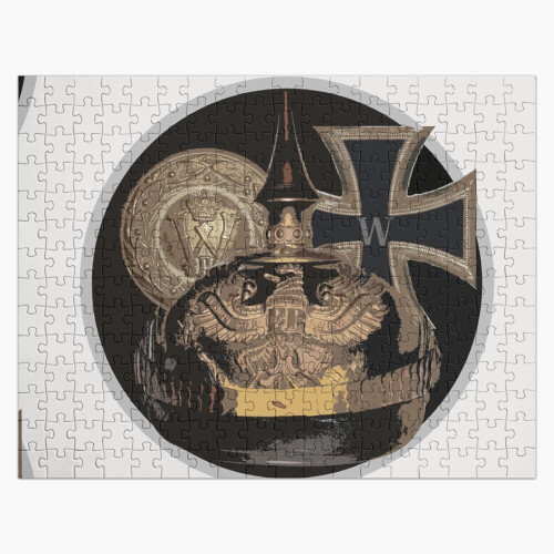 (German WWI Symbols...Iron Cross and Pickelhaube =8312) Jigsaw Puzzle ...