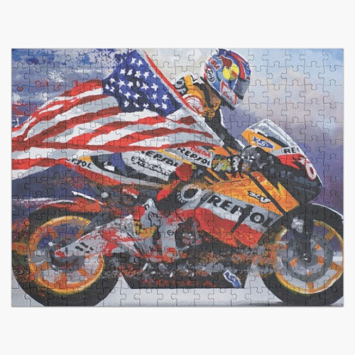 (MotoGP world champion in 2006=9056) Jigsaw Puzzle Wooden 300-Piece for ...