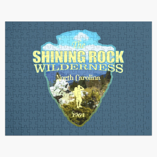 (Shining Rock Wilderness (arrowhead)=9794) Jigsaw Puzzle Wooden 300 ...