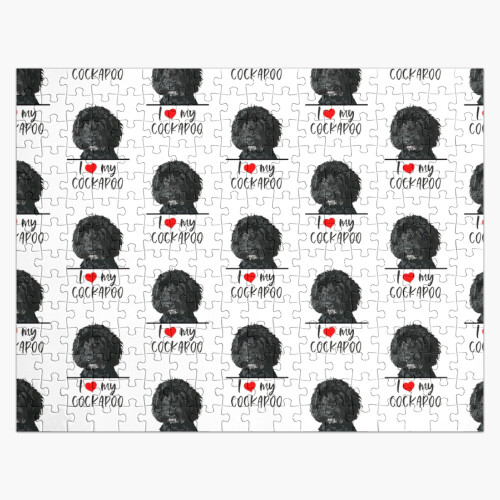 (I love my Cockapoo=9999) Jigsaw Puzzle Wooden 300-Piece for Adults ...