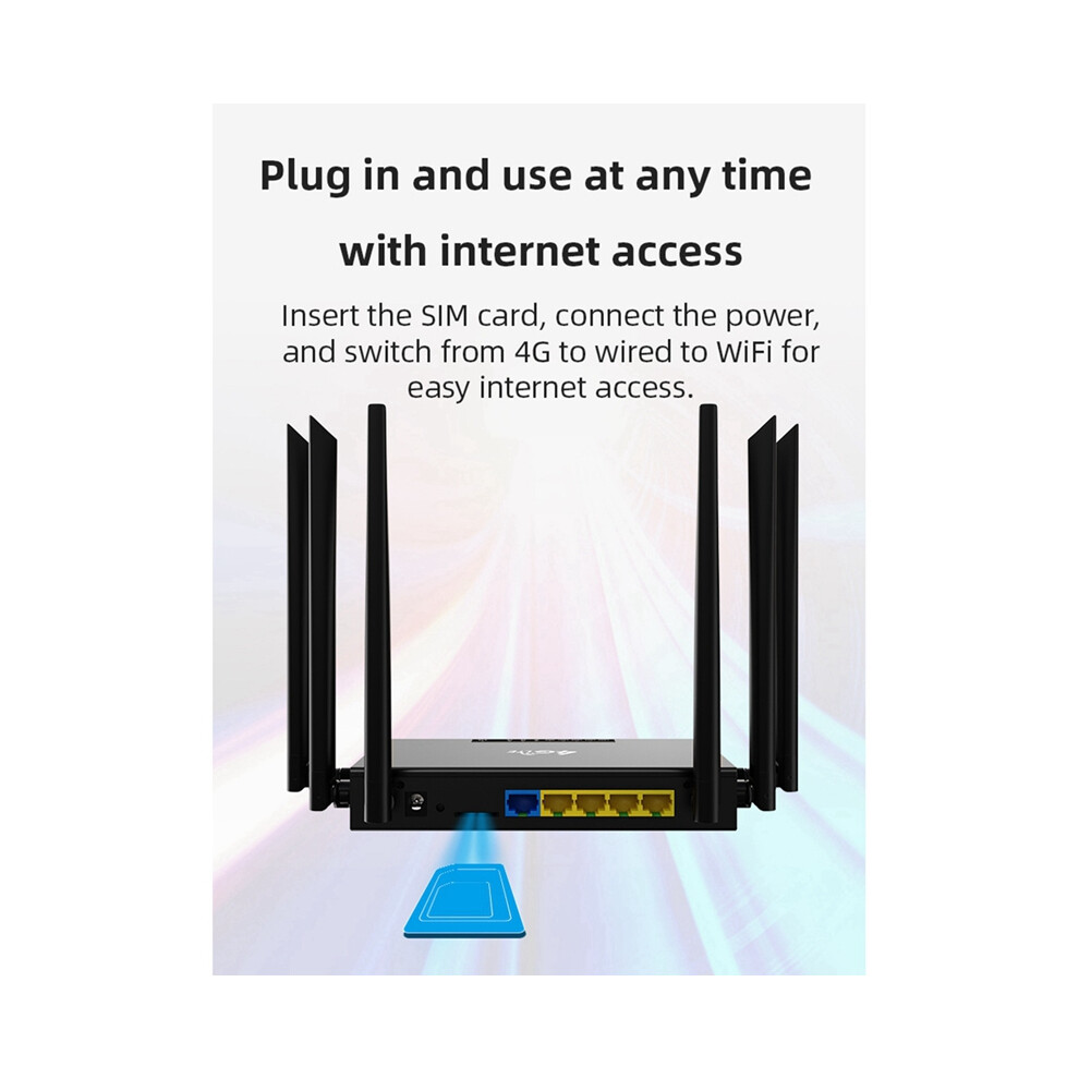 WiFi Router 4G LTE 300Mbps Home Hotspot Wireless CPE RJ45 WAN LAN Modem ...