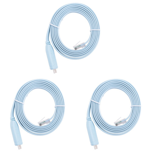 3X USB TO Type C Console Configuration Cable to RJ45 Serial Router ...
