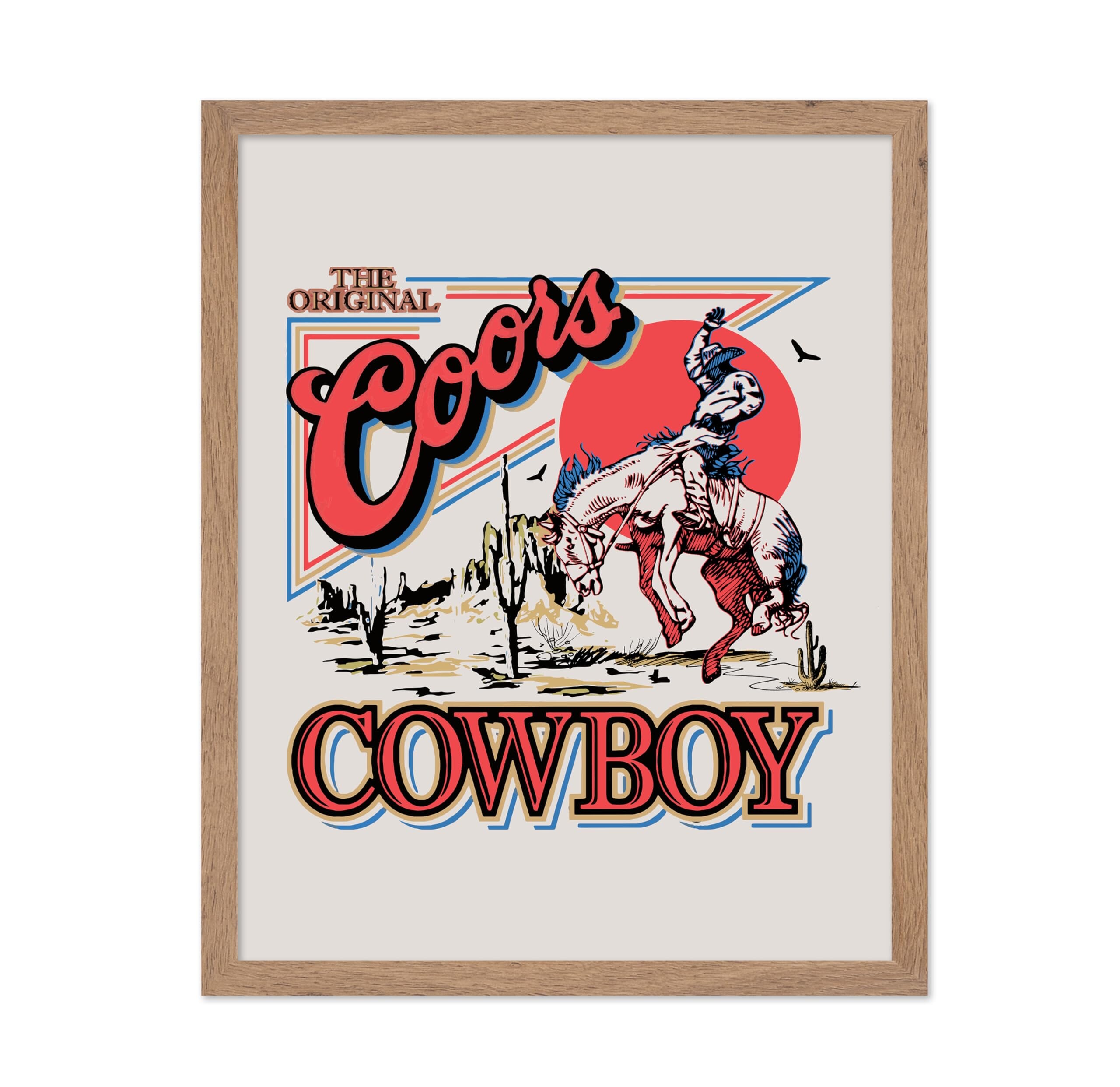 Poster Master Vintage The Original Beer Poster - Affiche r tro cowboy ...