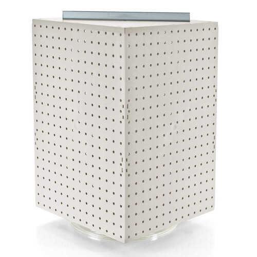 Azar Displays 701414-WHT Rotating Display Stand - 4-Sided Display Racks ...