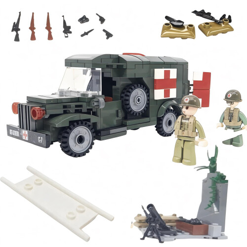 General Jim's Military Building Blocks US Army Ambulance WW2 (World War ...