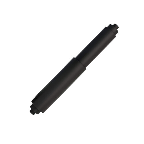 Toilet Paper Roller Holder 7 Inch Black - Plastic Spring Loaded ...