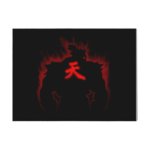 (Akuma Dark Evil Fighter=4358) Canvas Print Framed DIY Install Kit ...