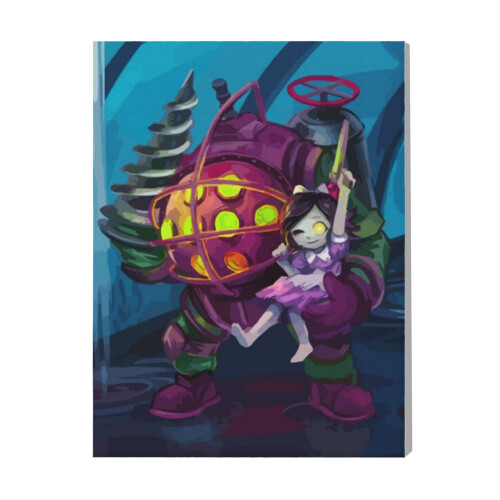 (Bioshock=773) Canvas Print Framed DIY Install Kit- 16x20" Gamer Wall ...