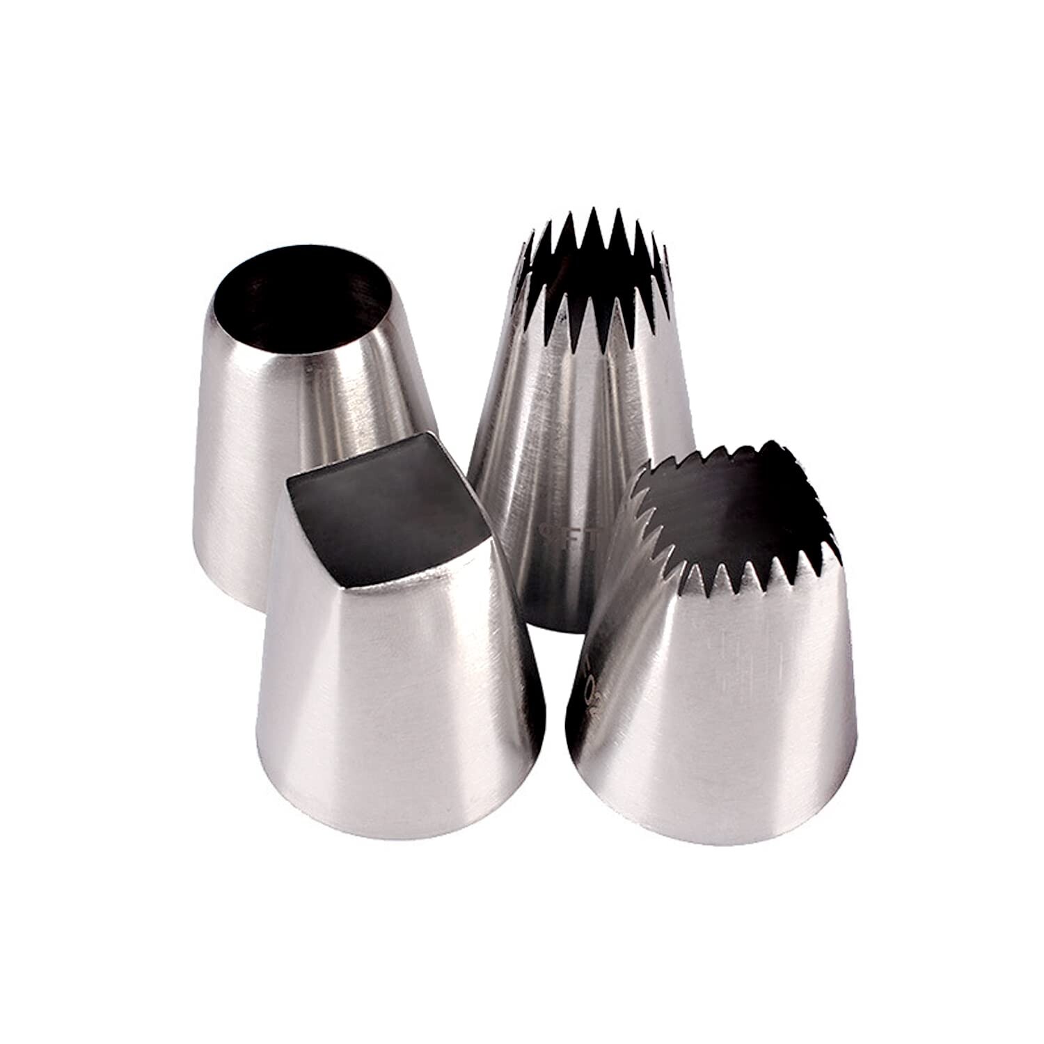 Suuker extra large piping tips set stainless steel round piping tips ...