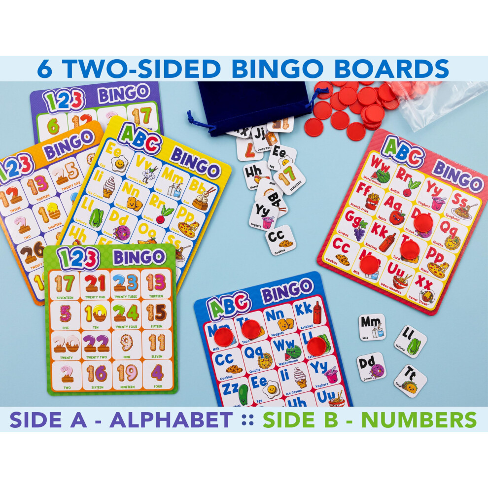 Party Hearty Alphabet et Number ABC et 123 Bingo Board Game pour la ...