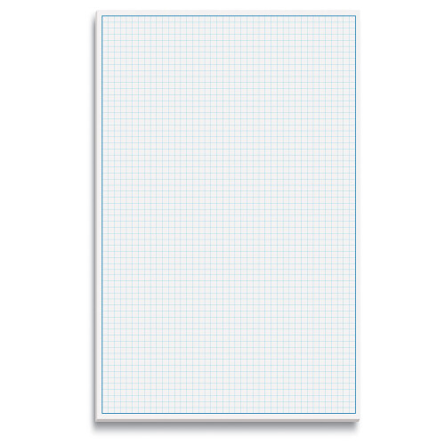 Graph Paper Pad 17 x 11 25 Sheets Blue Line Border Blueprint Paper ...