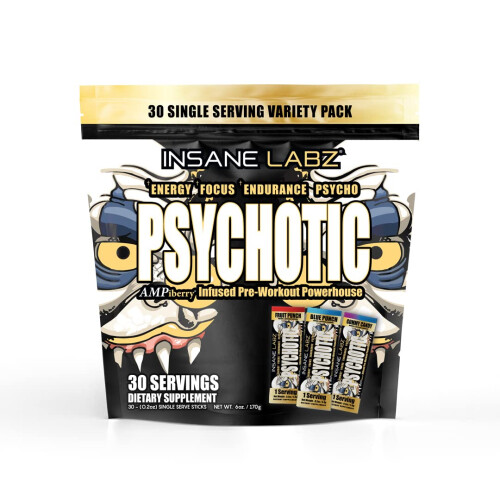 Insane Labz Psychotic gold High Stimulant Pre Workout Powder Extreme ...