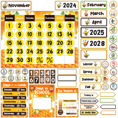 Decorably 157 Pcs Bee Classroom Decorations Set - Bee Decorations for ...