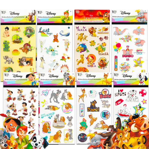 Classic Disney Stickers Party Favors Mega Assortment ~ Bundle Includes ...