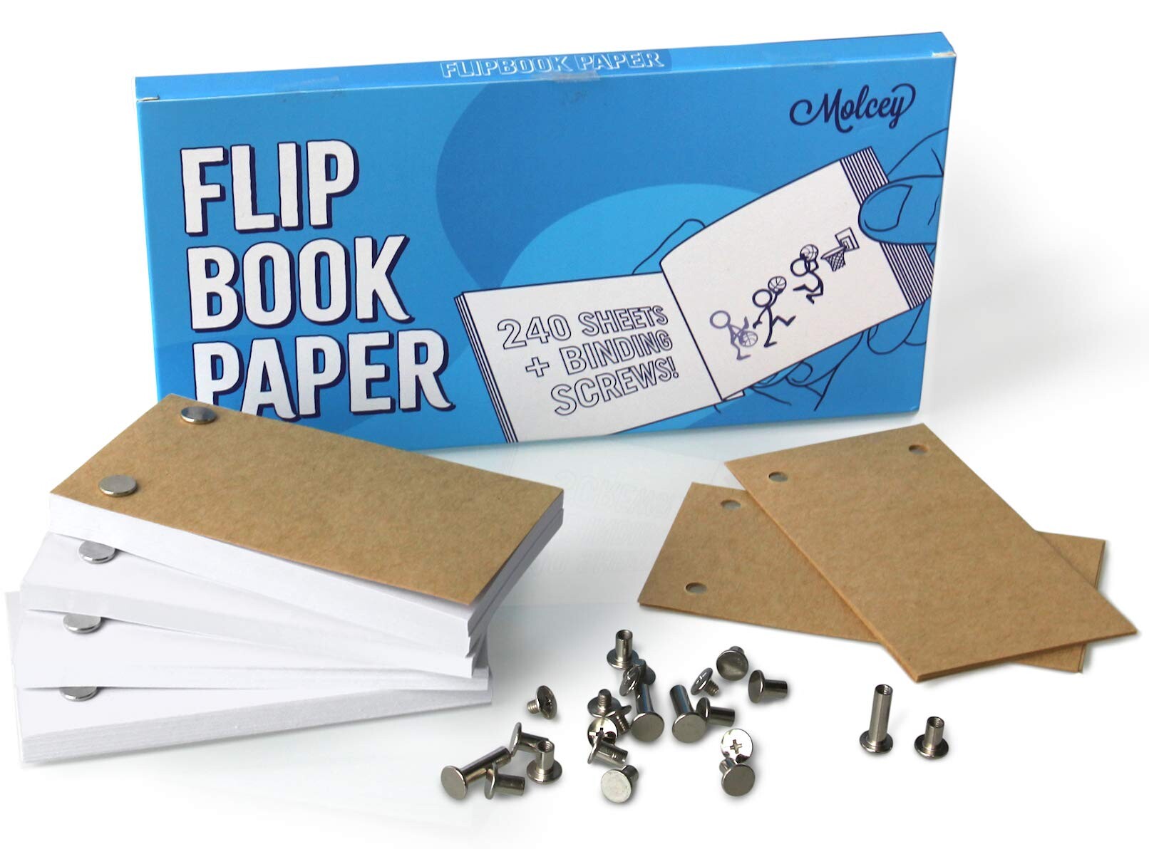 Blank Flip Book Paper with Holes - 240 Sheets 480 Pages Flipbook ...