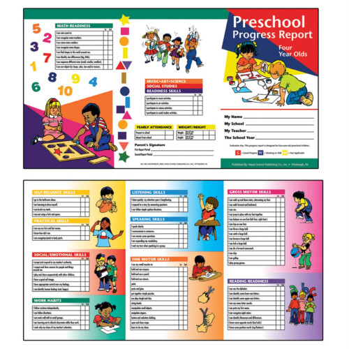 Hayes Preschool Progress Report Cards 10 Per Pack (Ages 4) on OnBuy