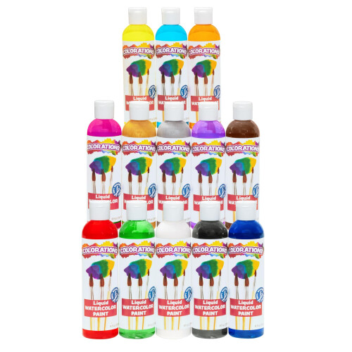Colorations Classic Colors Liquid Watercolor Paint Art Supplies Set of ...