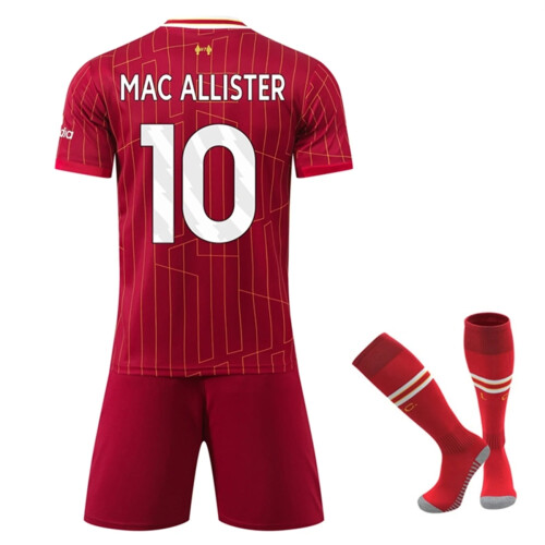 (M(170-175CM)) 24/25 Home Red Activewear No.10 Mac Allister Football ...
