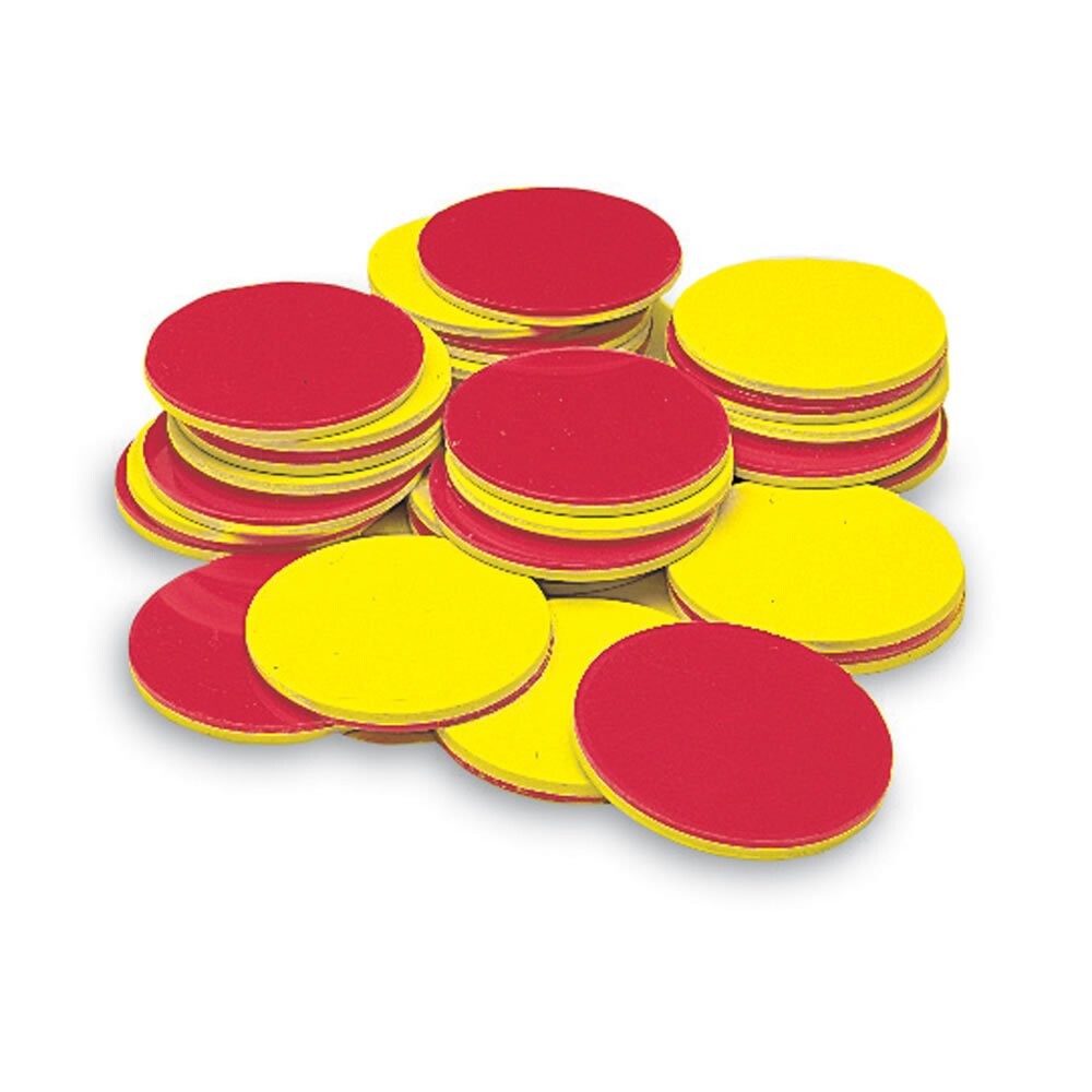 hand2mind Plastic Two-Color Counters Red and Yellow Counters for Kids ...
