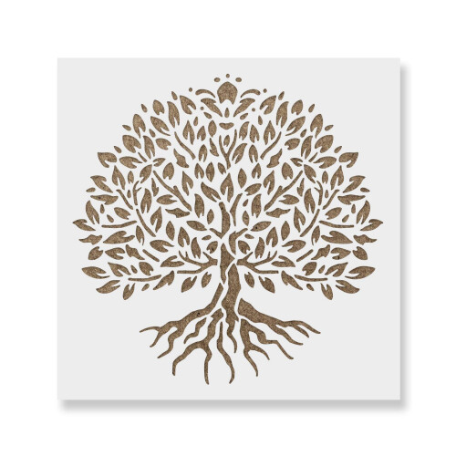 Yggdrasil Boom des Levens Stencil - Boom Stencil Eikenboom Stencil ...