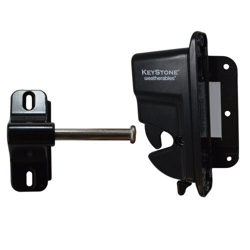 Weatherables Keystone Black Zinc Diecast Metal 1-Sided Key-Lockable ...