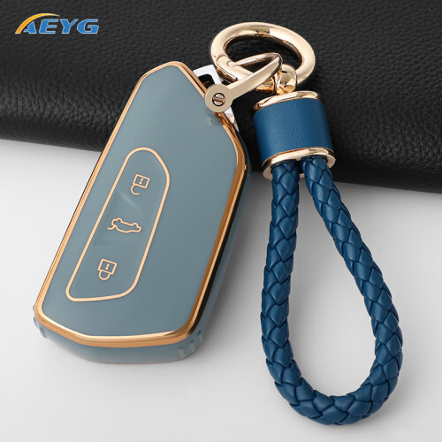 (Grey gold Set 1) TPU Car Remote Key Case Cover For For Volkseagen VW ...