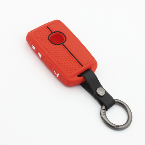 (3B red Chain B) Silicone Key Case Car Key Cover Keychain for Mazda 2 3 ...