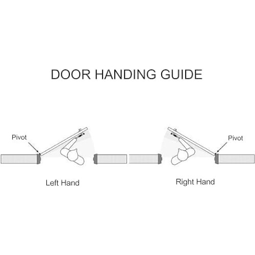 Juego de bisagras pivotantes de aluminio para puerta de escaparate ...