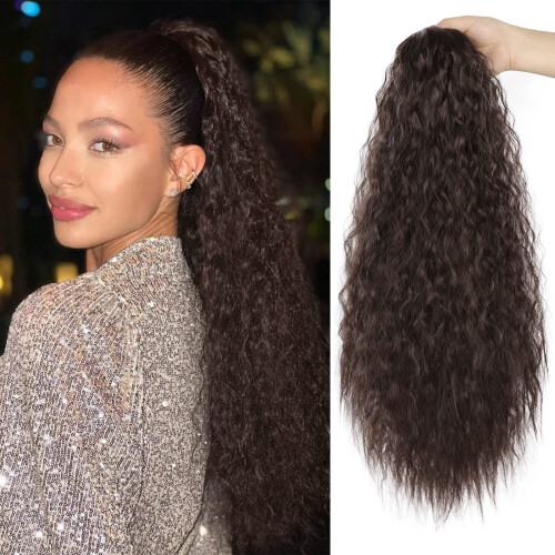 AISI BEAUTY Extension de queue de cheval synth tique boucl e et ondul e ...