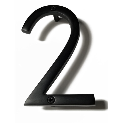 NACH Floating House Numbers 5 inch Aluminum Black House Numbers for ...