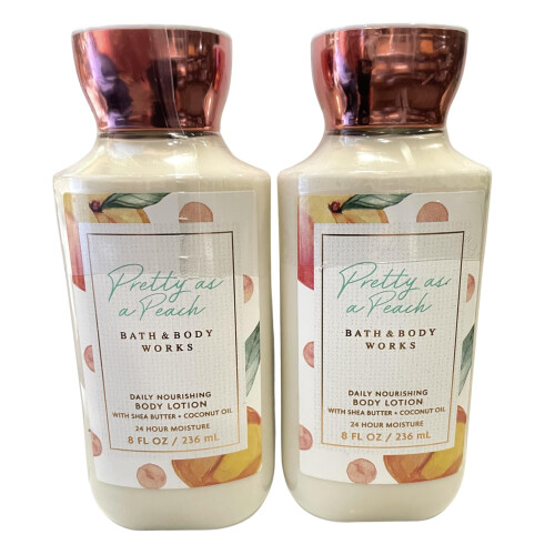 Loci n corporal Bath & Body Works Pretty as a Peach, 8 onzas cada una, paquete de 2 on OnBuy