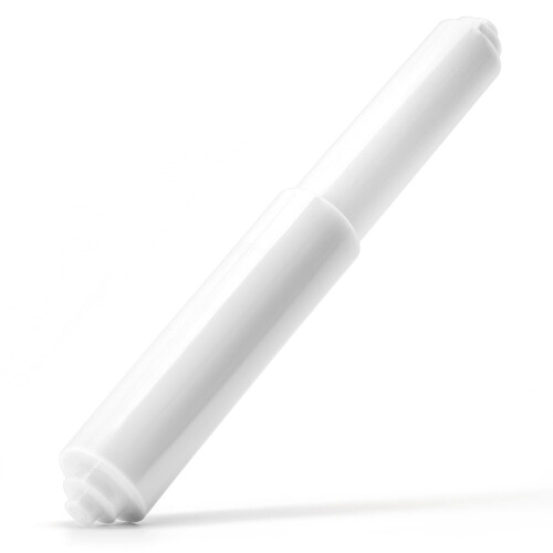 Qualihome White Universal Plastic Spring Loaded Toilet Paper Roll ...