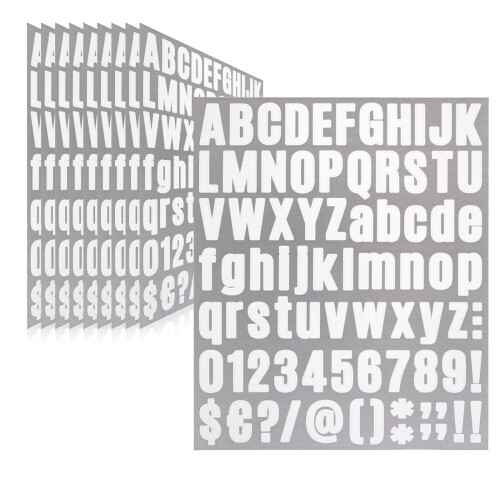 810 Pieces 10 Sheets Letter Stickers Self Adhesive Vinyl Waterproof ...