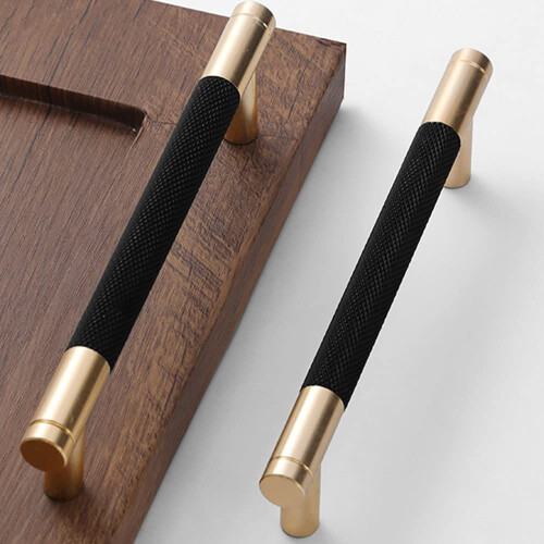 Westablize 50 Pack 5 Inch 128 mm Bar Cabinet Pulls Gold and Black ...