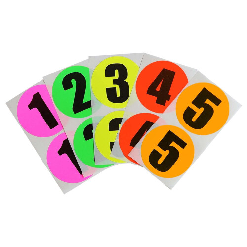 ChromaLabel 3 Inch Round Label Removable Color Code Dot Stickers ...