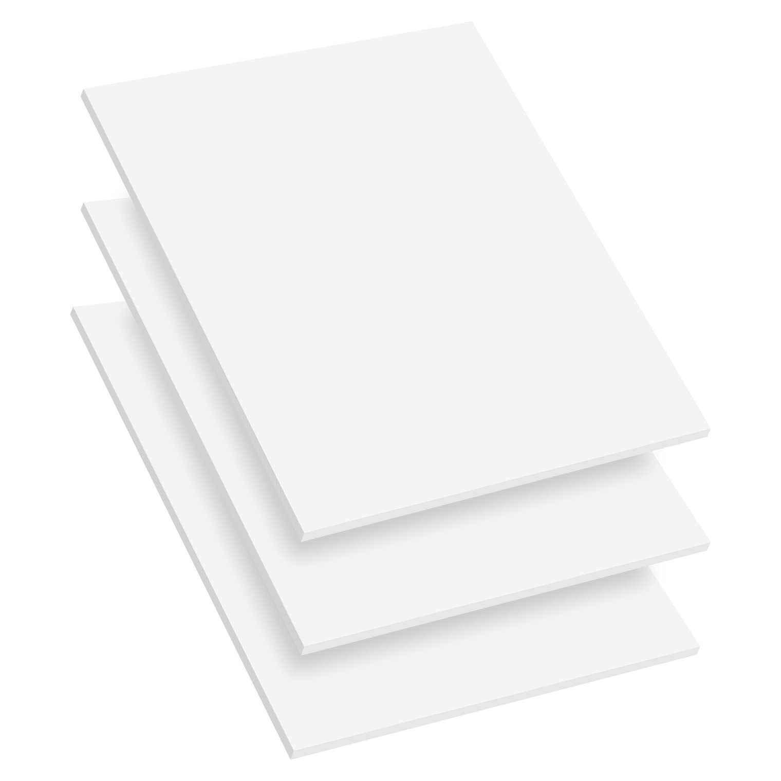 Mega Format Expanded PVc Plastic Sheets - 85 X 11 Rigid White Sheet for ...